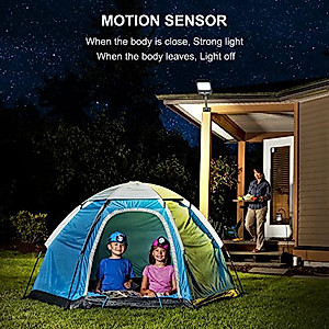 Engrepo Solar Lights Outdoor, 1000LM 168 LEDs Solar Powered Motion Sensor Light, Security Waterproof Solar Flood Light for Deck, Fence, Patio, Front Door, Gutter, Yard, Shed, Path, Garden. 2 Pack