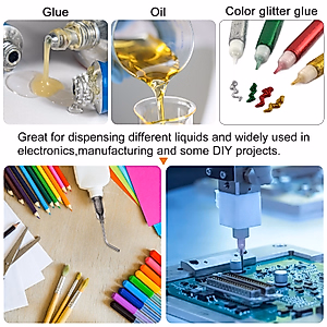 HARFINGTON 24pcs Blunt Tip Dispensing Needle 25 Gauge 1 Inch Screw Interface Bent Flow Design Bent Dispensing Tips with Luer Lock for Adhesive Glue Dispensing, Red