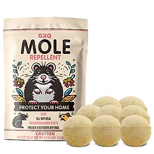 Mole Repellent,Gopher Repellent,Vole Repellent,Mole Repellent for lawns,Mole Trap, Mole Control, Keeps Moles and Voles Out of Gardens,(8balls)