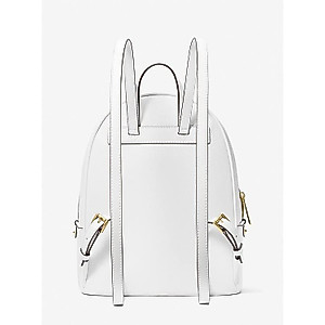Michael Kors Adina Medium Pebbled Leather Backpack (Optic White)