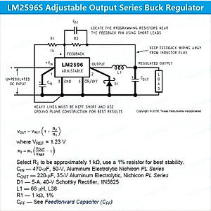 WWZMDiB LM2596 Voltage Regulator DC to DC Converter 3.2-35V to 1.25-30V Buck Converter (3Pcs)