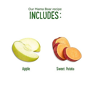 Amazon Brand - Mama Bear Organic Vegetarian Baby Food Pouch, Apple, Sweet Potato, 4 ounce (Pack of 1)