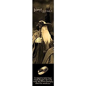 Gandalf Lord of the Rings Bookograph Metal Bookmark