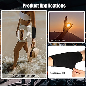Neer 3 Pairs Forearm Tattoo Cover Up Sleeves Band Tattoo Cover Sleeve Forearm Sleeve Compression Forearm Tattoo Sleeve