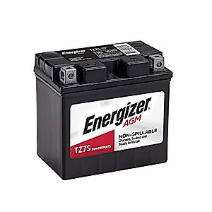Energizer - ETZ7S TZ7S Motorcycle and Atv 12V Battery, 130 Cold Cranking Amps and 6 Ahr, Replaces: CTZ7S, YTZ7S, M727ZS, YTZ7S, ES-TZ7S, TZ7S, GTZ7SFP, FAITZ7S, MB YTZ7-S, Black