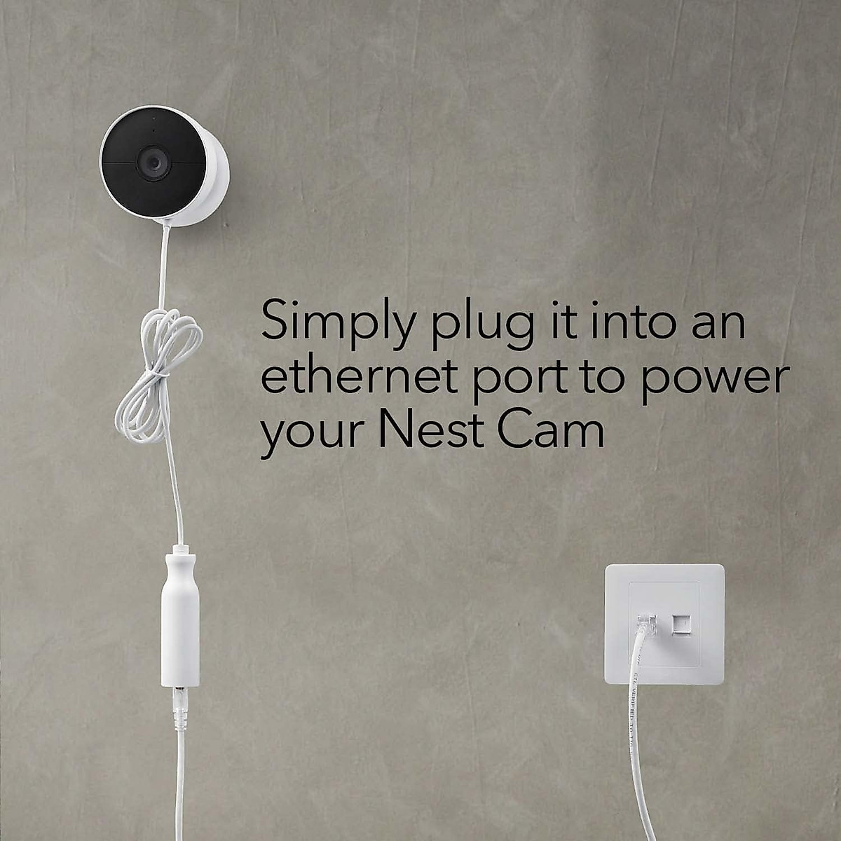 Wasserstein PoE Adapter for Google Nest Cam Outdoor or Indoor, Battery - Made for Google Nest