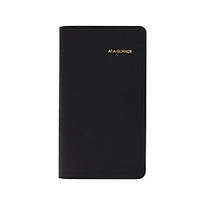 2024-2025 AT-A-GLANCE 3.5-inch x 6-inch Monthly Planner, Black (70-064-05-24)
