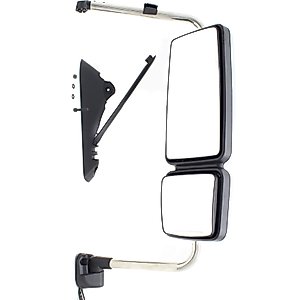 Kool Vue Driver & Passenger Side Power Heated Mirrors for International Durastar 2013 With Signal Light Chrome