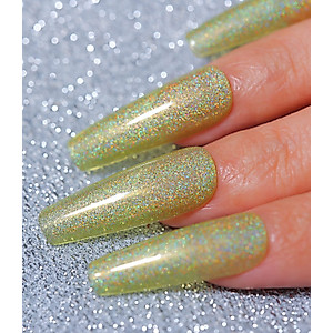 COSMOO Holographic Gel Nail Polish, Holo Nail Polish with Shiny Shimmer Laser Effect (Holo-012)