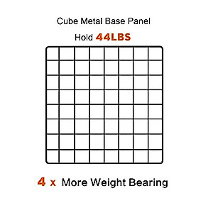 KOUSI 14"x14" Wire Cube Storage, Metal Grid Organizer, 30-Cube Modular Shelving Unit, Stackable Bookcase, Ideal for Living Room, Bedroom, Office