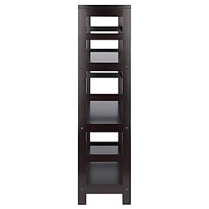 Winsome Wood Leo model name Shelving, Small, Espresso