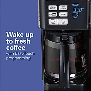 Hamilton Beach 49976 FlexBrew Trio 2-Way Coffee Maker, Compatible with K-Cup Pods or Grounds, Combo, Single Serve & Full 12c Pot, Black