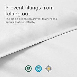 Dreamhood King White Feather and Down Blend Lightweight Comforter, Hotel Collection Down Duvet Insert, 100% Cotton Shell with Corner Tabs, 106x90 Inches