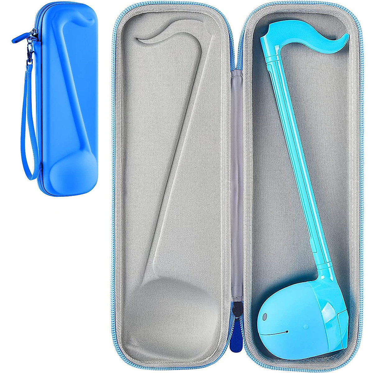 Case Compatible with Otamatone [English Edition] Japanese Electronic Musical Instrument Portable Synthesizer, Instrumental Music Toy Storage Holder for Otamatone Regular Size (Box Only) (Blue)