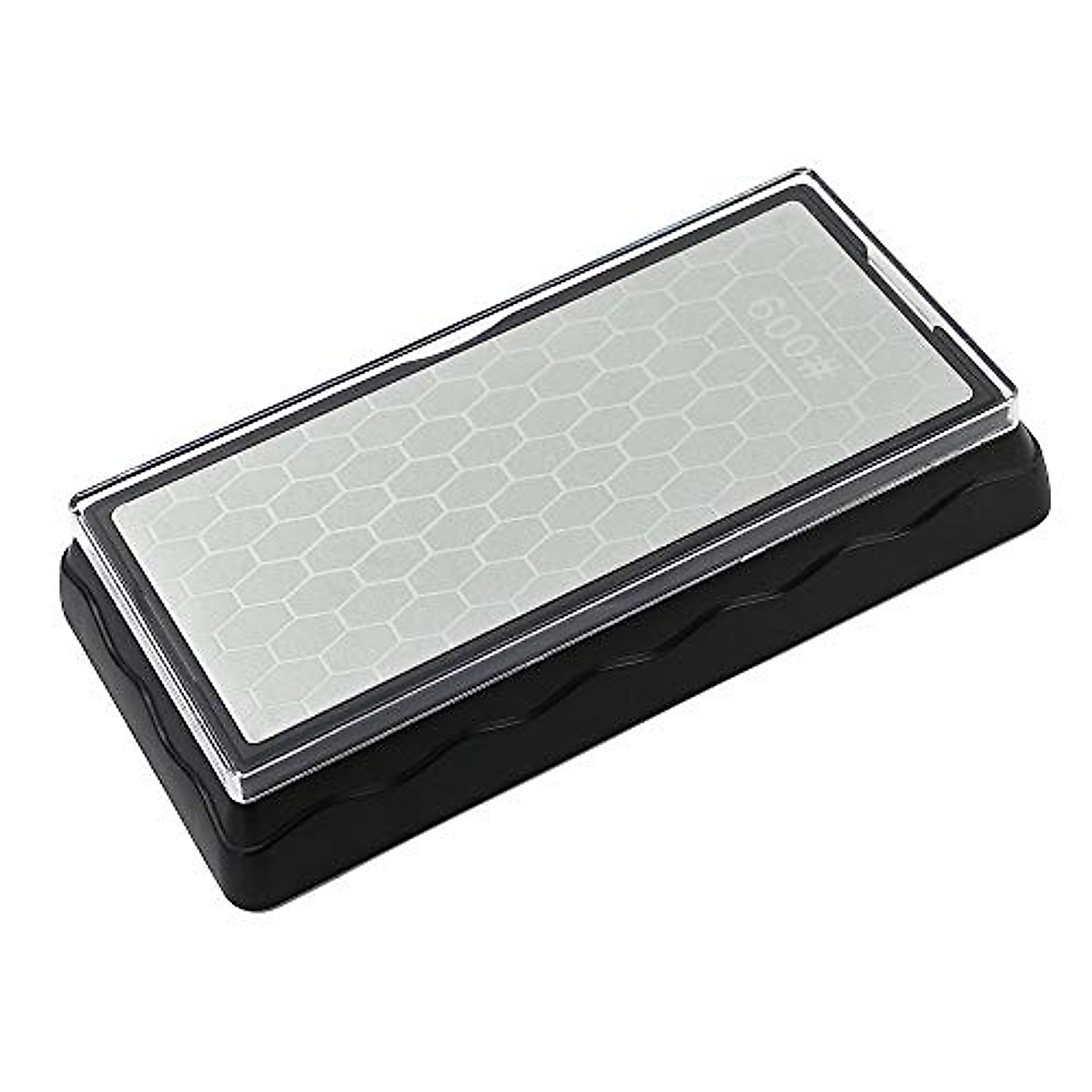 Double-sided Diamond Sharpening Stone,YCAMMIN Knife Sharpener Stone diamond sharpener Honeycomb Surface Plate with Non-slip Base for Scissors Knives Outdoor Kitchen Sharpen Tools (600/1200 Grit)
