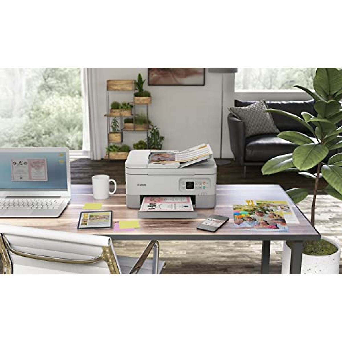 Canon PIXMA TR7020a All-in-One Wireless Color Inkjet Printer, with Duplex Printing, Mobile Printing, and Auto Document Feeder, White