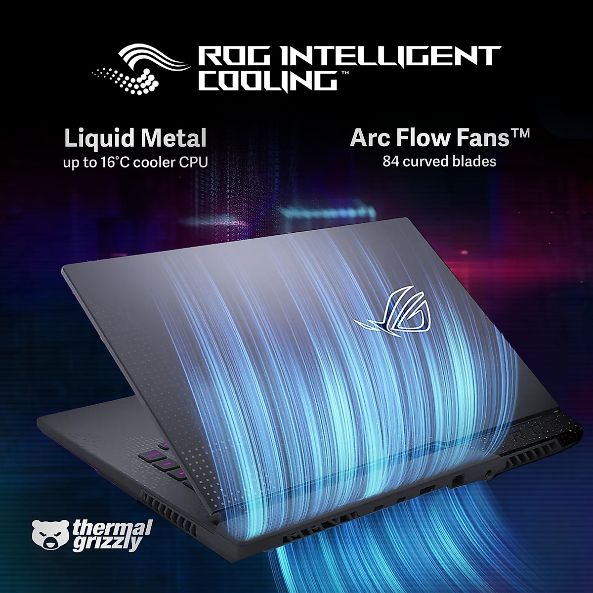 ASUS ROG Strix G15 15.6" 165Hz WQHD Gaming Laptop, AMD Ryzen7 6800H, GeForce RTX 3060, 32GB DDR5, 2TB SSD, RGB KB, Thermal Grizzly Cooling, VR-Ready, Gray, Win 11 Pro, 128GB Hotface Extension Set