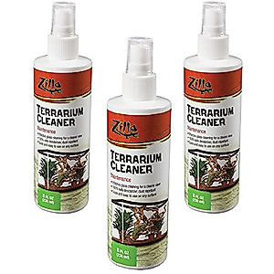 (3 Pack) Zilla Reptile Terrarium Cleaner, 8-Ounce Each