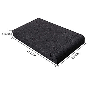 Studio Monitor Isolation Pads, Suitable for 5" inch Speakers, High-Density Acoustic Foam for Significant Sound Improvement, Prevent Vibrations and Fits most Stands - 2 Pads