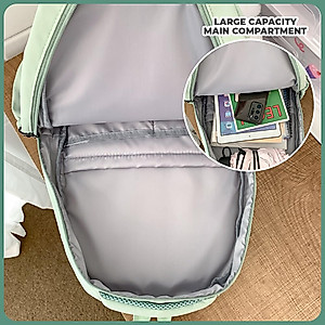 JYQF Cute Backpack for Women Aesthetic Backpack Brevite Backpack Kawaii Backpack Cute Canvas Backpack