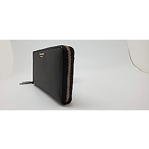 Kate Spade New York Cameron Saffiano Leather Zip Around Large Continental Wallet Black 2019
