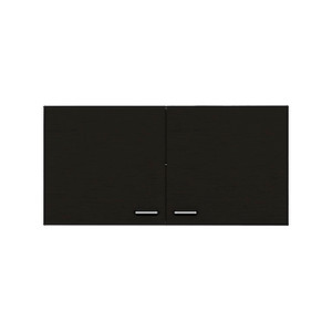 TINGSING Wall Cabinet for Kitchen or Laundry Room Storage, Double Door Cabinet and Shelf, 19.3''H X 39.3''W X 12.6''D, Perfect for Office, Garage or Bathroom, Black