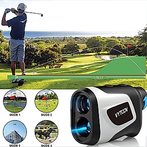 Golf Range Finder 800Yards Golf Rangefinder with Slope Continuous Scan Golf Yardage Rangefinder with Flagpole Locking Vibration Legal Laser Distance Rangefinders for Competition Hunter & Golfer Gift