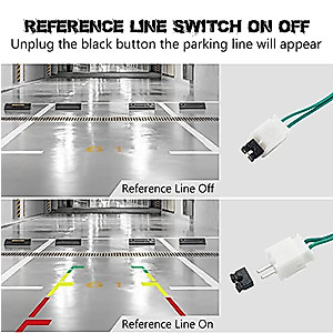 RED WOLF Replacement for Jeep Wrangler JK License Plate Backup Camera 2007 -2018 Jeep Reverse Rear View Parking License Plate Mount 170° Wide Vision Waterproof