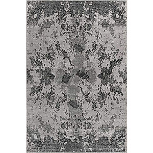 Unique Loom Metro Collection Area Rug (6' 1" x 9' Rectangle, Light Gray/ Gray)