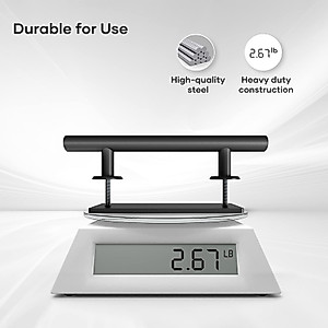 EaseLife 2 Pack 12" Sliding Barn Door Handles and Pulls, Rustic Double Sided Hardware Set, Heavy Duty, Matte Black Powder Coated Finish, Easy Install