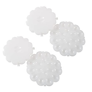 Classic Cuisine Trays w/Snap 36 Deviled Lid – Set of 2 Platters Hold 18 Egg Container for Refrigerator or Carrying to Parties, 11" x 11" x 2", White