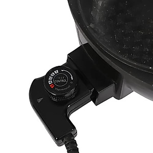 SNKOURIN Hot Pot with Grill 2 in 1, Multifunctional Smokeless Korean Barbecue Grill, Indoor Electric Hotpot Grill Combo, Capacity for 3-5 People, Non-stick Black 110v