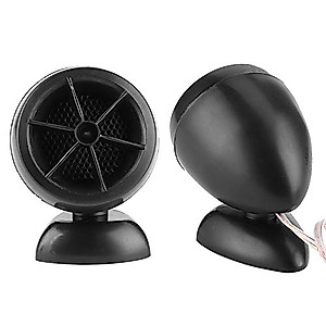 Yctze Car Tweeter 1200W 12V Tweeter Mini Horn Music Dome Loudspeaker for Car Audio System(Black) for tweeters for car Audio Competition tweeters for car Audio Tweeter Speakers for car Audio tweeters