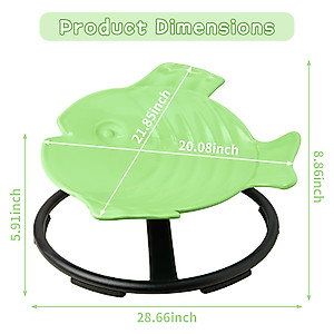 LulliSpace Kids Swivel Chair,Sensory Spinning Chair for Kids,Body Sensory Toy Chair,Autism Children's Chair, Boost Balance and Coordination in Kids,Metal Base Chair,Non-Slip