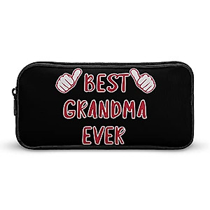 Best Grandma Ever Pencil Case Stationery Pen Pouch Portable Makeup Storage Bag Organizer Gift