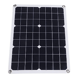 Solar Charger Board 20W Power Solar Panel Flexible Waterproof Battery Charger for Outdoor Vehicles Fishing Boats Houses
