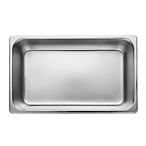 Kichwit Stainless Steel Cat Litter Box, Metal Litter Pan for Cat, Non Stick Smooth Surface, 21.1" L x 13.1" W x 6" H