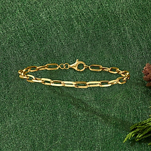 Ross-Simons Solid Paper Clip Link Bracelet