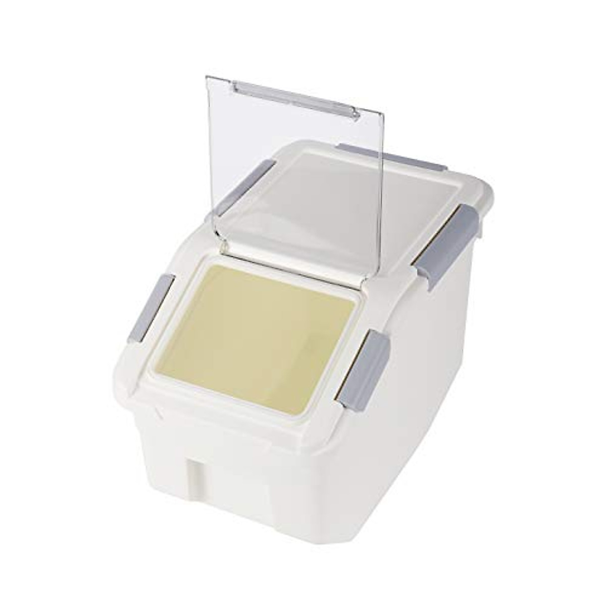 Grain Storage Container 20 lb (10 Liter) with Wheels Seal Locking Lid PP(Pack-2)