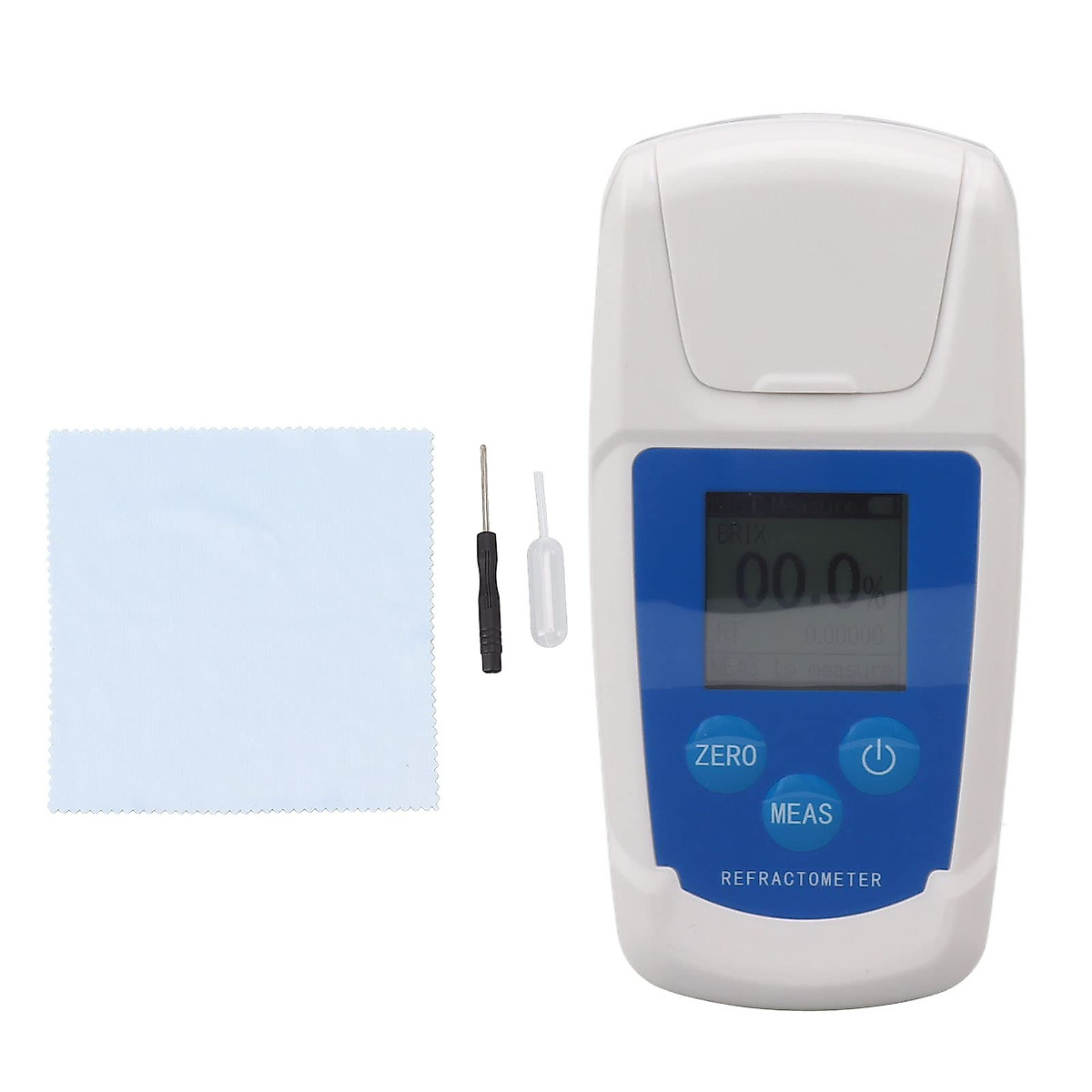 0?55% Digital Brix Refractometer High Accuracy Brix Tester Meter for Fruit Beverage Drinks Sugar Content Measuring