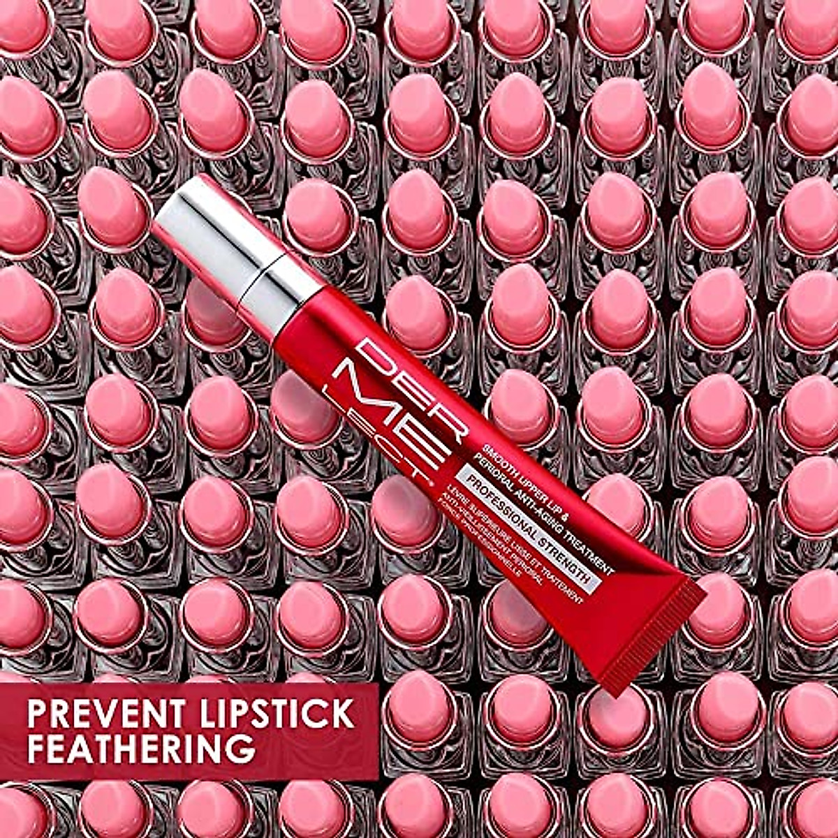 Dermelect Smooth Upper Lip Professional - Anti Aging Cream with Hyaluronic Acid, Collagen, Retinol, Brightening & Smoothing Treatment for Lip Lines, Smile Lines, Discoloration, Lipstick Bleeding 0.5 oz