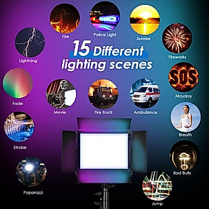 NITSINE APP Control Led Video Light Panel Lighting Kit, 2-Pack 45W Dimmable Bi-Color +Light Stand, 3200K–5600K Soft Light CRI 97+ 7000Lux for Game/Live Streaming/YouTube/Photography