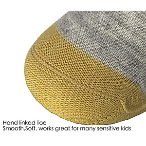 Hzcojulo Kids Toddler Half Cushion Low Cut Athletic Ankle Cotton Socks for Boys Girls Size Age 1-15 Years -12 Pairs,Assorted,M/Shoe size 10.5-13/5-7Years