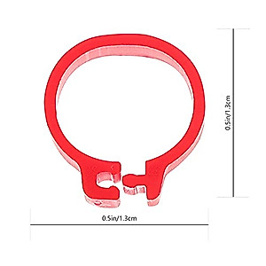 balacoo Duck Leg Rings 100pcs 10mm Racing Pigeon Leg Rings Bird Rings Leg Bands for Pigeon Parrot Finch Canary Hatch Poultry Rings Red Hen Leg Bands