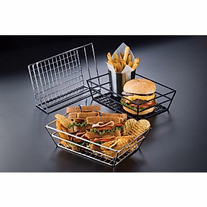 American Metalcraft RMB59C Rectangular Wire Grid Basket, Chrome