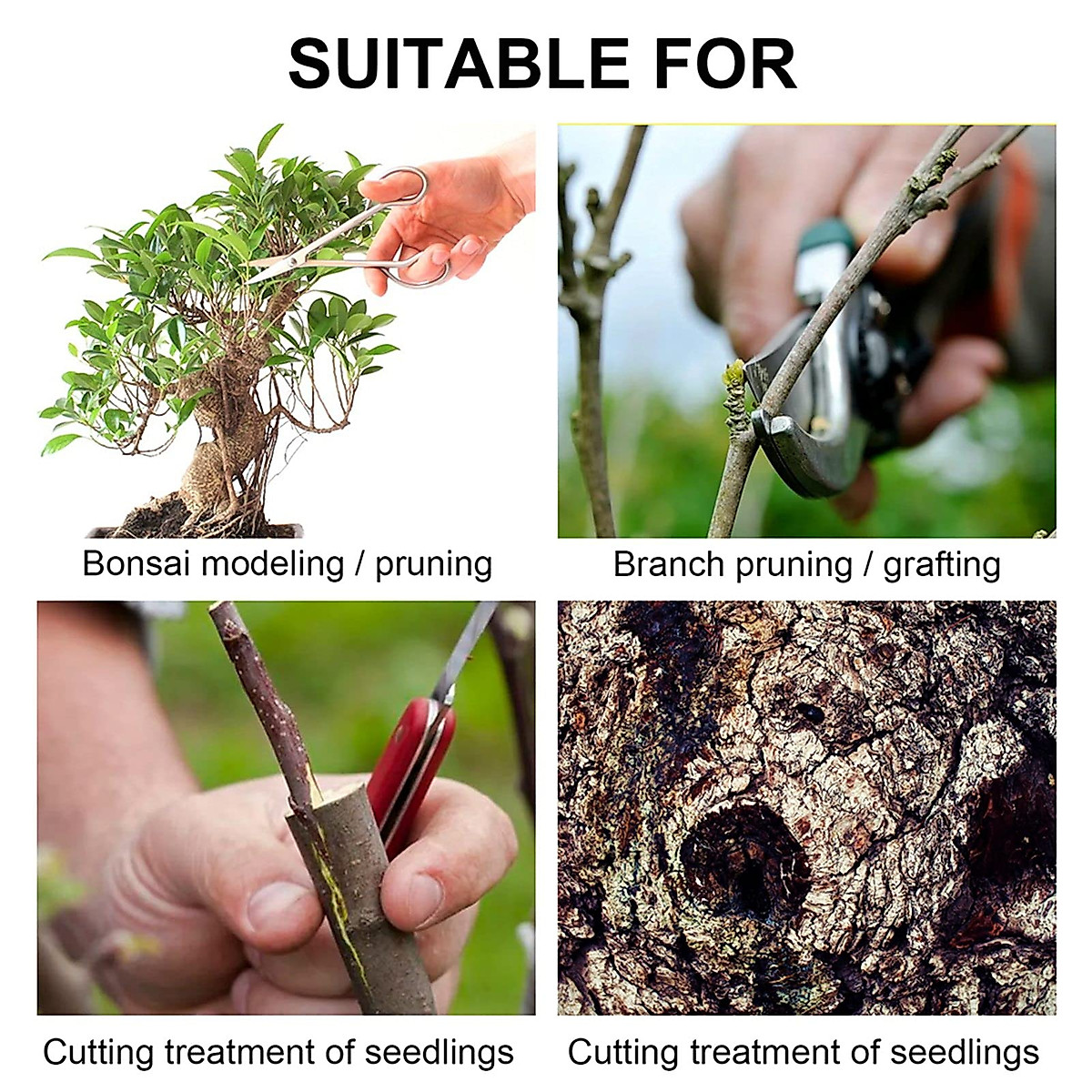 Garden Bonsai Plant Healing Paste, Tree Wound Pruning Sealer Bonsai Pruning Cutting Paste, Plants Wound Dressing for Garden Plant Grafting and Wound Treatment, Help Trees Recover Quickly ,30g