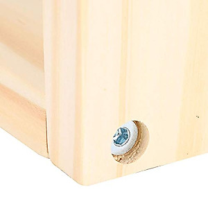 Yaami Yarn Spool, French Hemp Wooden Crochet Thread Rack Twine Holder With Twirling Mechanism String Sewing Spinner Knitting Embroidery Stand Dispenser Weaving Macrame Tool for Home Mall Store 20cm