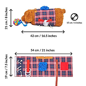 ODOXIA Fidget Muff and Blanket for Elderly | Fidget Blanket for Dementia | Dementia Products for Elderly | Gift and Activities for Seniors with Alzheimer’s or Dementia | Sensory Fidget Toys