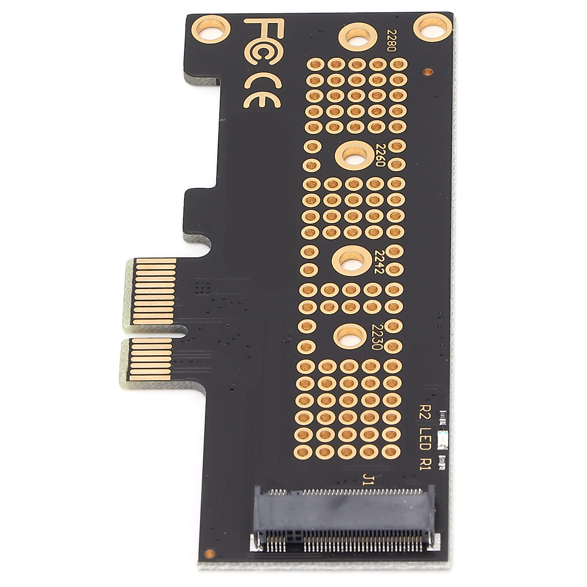 ASHATA PCIE X1/x4 to M.2 NGFF SSD Nvme Hard Disk Converter, PCI Express Adapter for 2230/2242/2260/2280 SSD (PCIEx1)