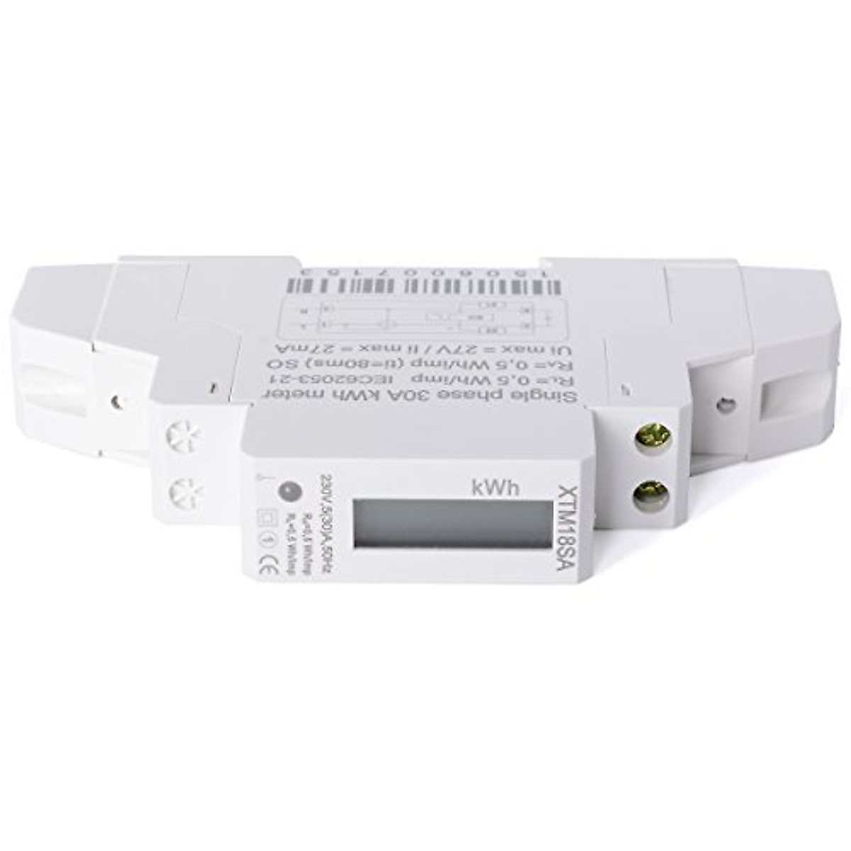 BAYM® 5(32) A 120V 60HZ Single Phase Din Rail KWH Watt Hour Din-Rail Energy Meter LCD KWH 32A